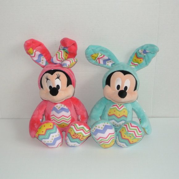 Disney | Other | Disney Mickey Minnie Mouse Plush Easter Bunny Nwt ...